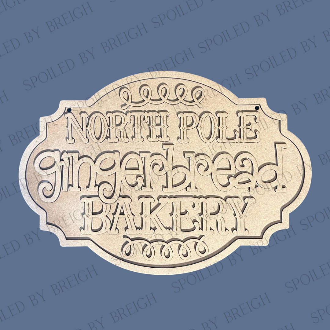 North Pole Bakery Sign – Designs By Breigh