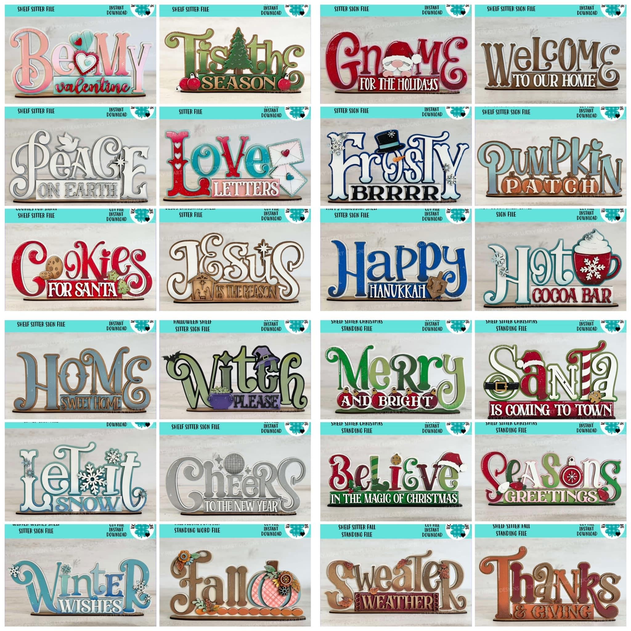 Shelf Sitter Phrases – Designs By Breigh
